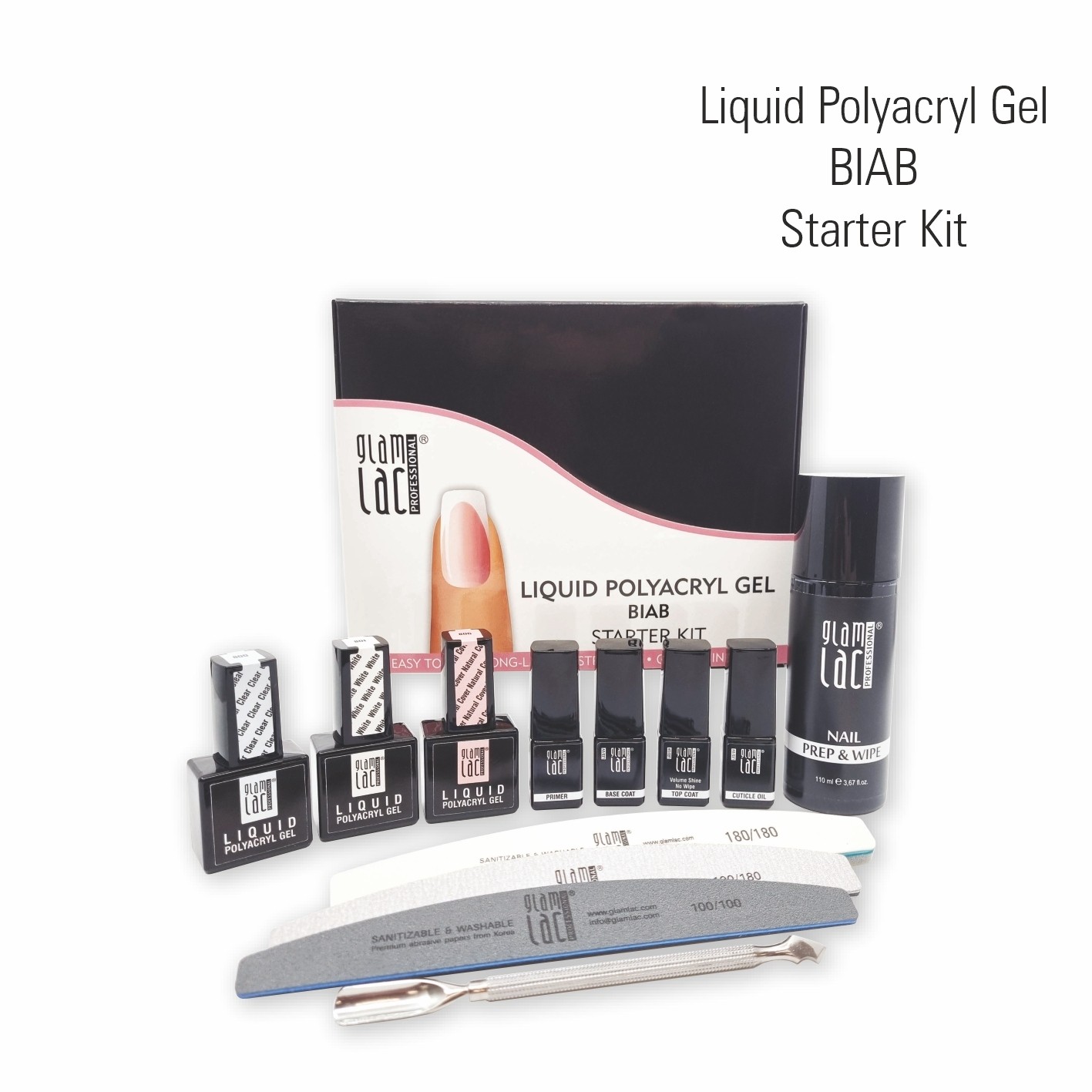 Liquid Polyacryl Gel BIAB Starter Kit – professionaalne küünehoolduskomplekt küünte ...